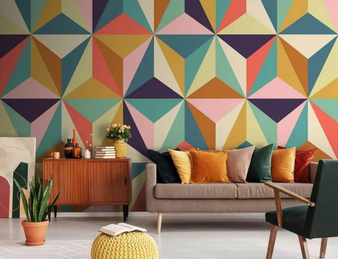 Papier Peint Motifs Geometriques